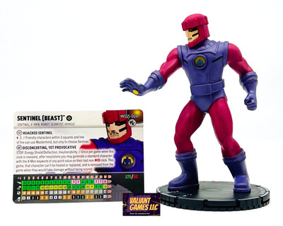 Marvel Heroclix Sentinel (Beast) MVSS25-004 w/ Card Sentinel Strike Set ...