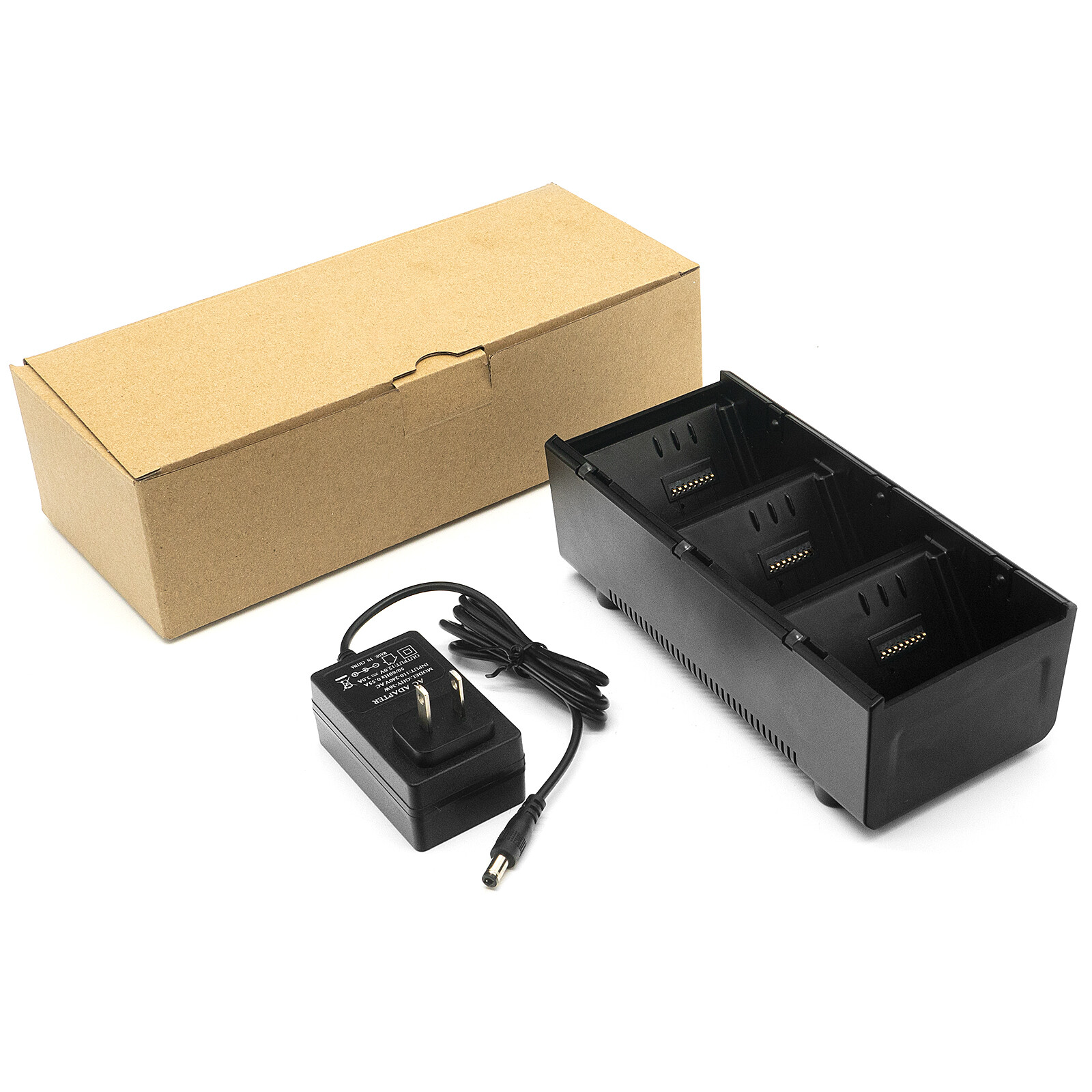 3-Slot Thickened Battery Charging Cradle + Adapter Supply for Zebra ...