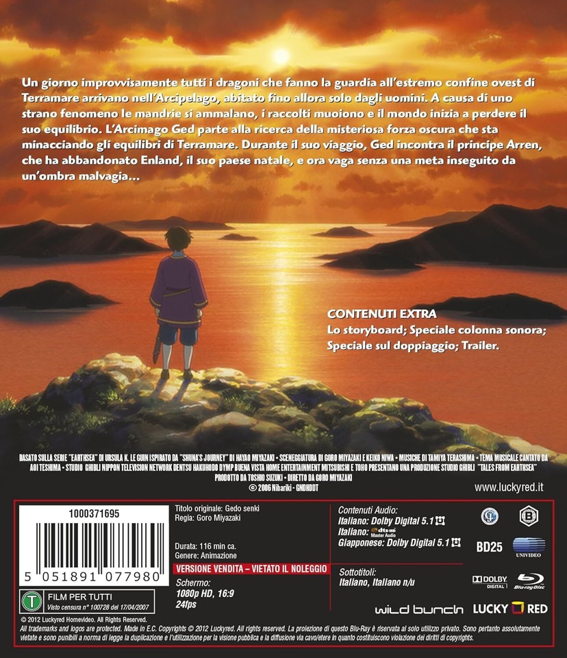 I racconti di Terramare (Blu-ray) Tamiya Terashima (UK IMPORT ...