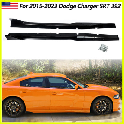 For 2015-2023 Dodge Charger SRT R/T Rock Style Side Skirts Extention ...