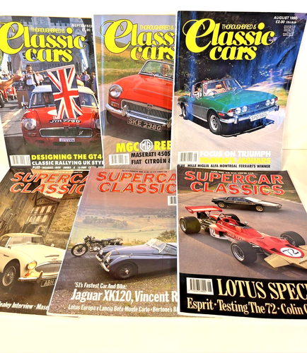 Vintage Car Magazines 80’s- 90’s Thoroughbred & Classic Cars- Supercar ...