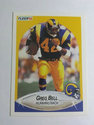 GREG BELL 1990 FLEER FOOTBALL CARD # 34 C5513 | eBay