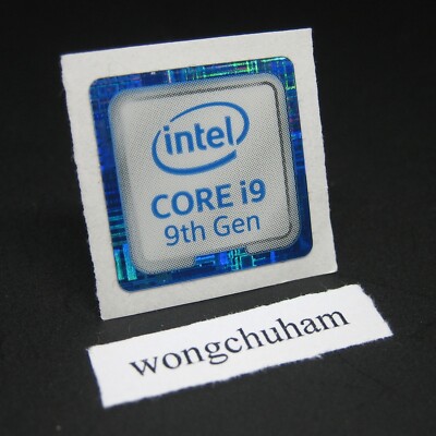 PC Notebook Sticker - intel CORE i9 9th Gen Sticker 18mm x 18mm ...