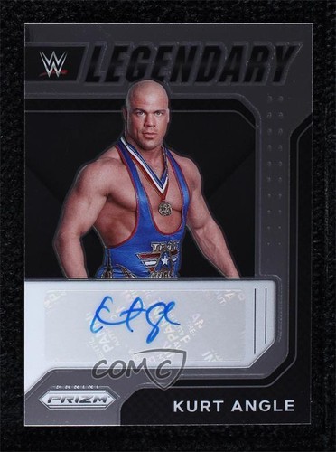 2022 Panini Prizm WWE Legendary Signatures Kurt Angle #LS-KAN Auto HOF ...