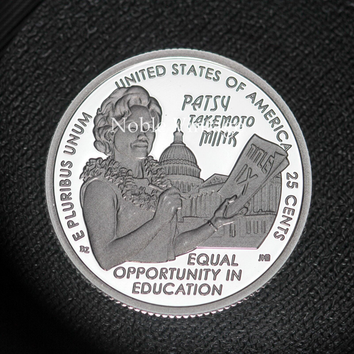 2024 S Silver Proof Honorable Patsy Takemoto Mink Quarter - 99% Silver ...