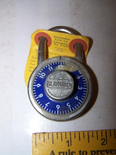 VINTAGE NEW OLD STOCK SLAYMAKER COMBINATION LOCK USA MADE | eBay