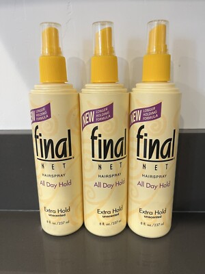 Final Net Hairspray Pump Extra Hold Unscented All Day Hold 12 Ounces ...