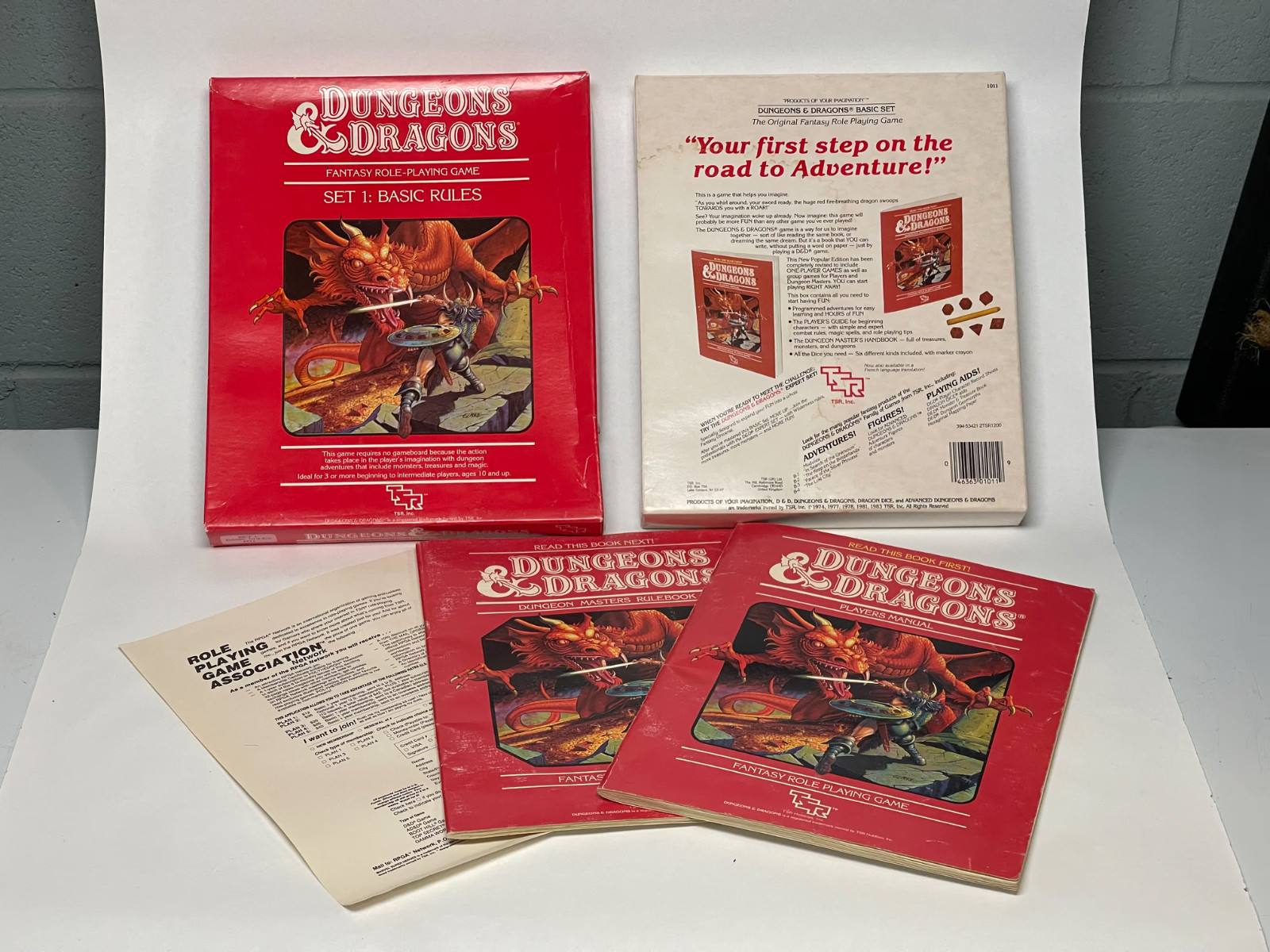 TSR D&D Set 1: Basic Rules BECMI Mentzer 1011 1983 Very Good/Fine ...