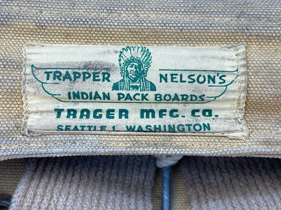 Vintage Trapper Nelsons Indian Pack Board By Trager Seattle Wa ...