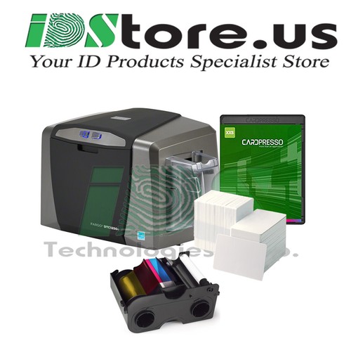 FARGO DTC1250e Single Side Photo ID Card Printer System | eBay