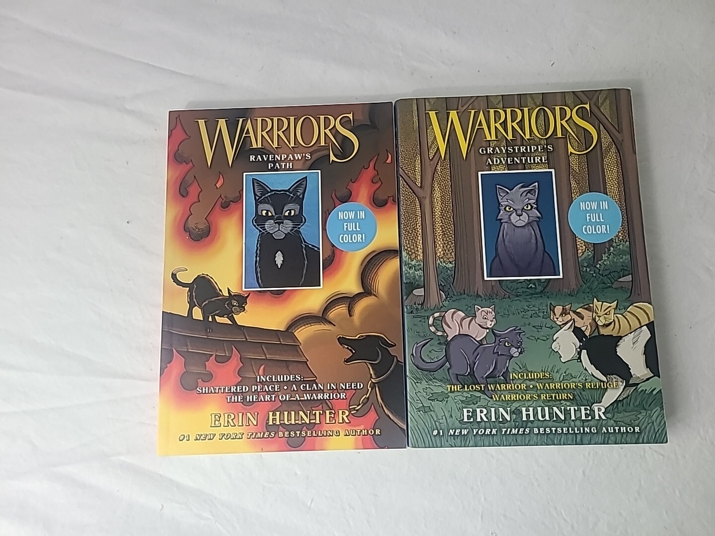 Warriors Manga Graystripe Adventure Ravenpaw Path Erin Hunter 2 graphic ...