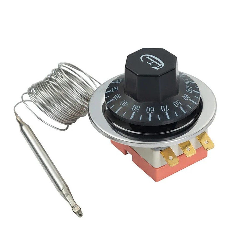 Universal Car Capillary Thermostat Cooling Radiator Fan Control Switch ...