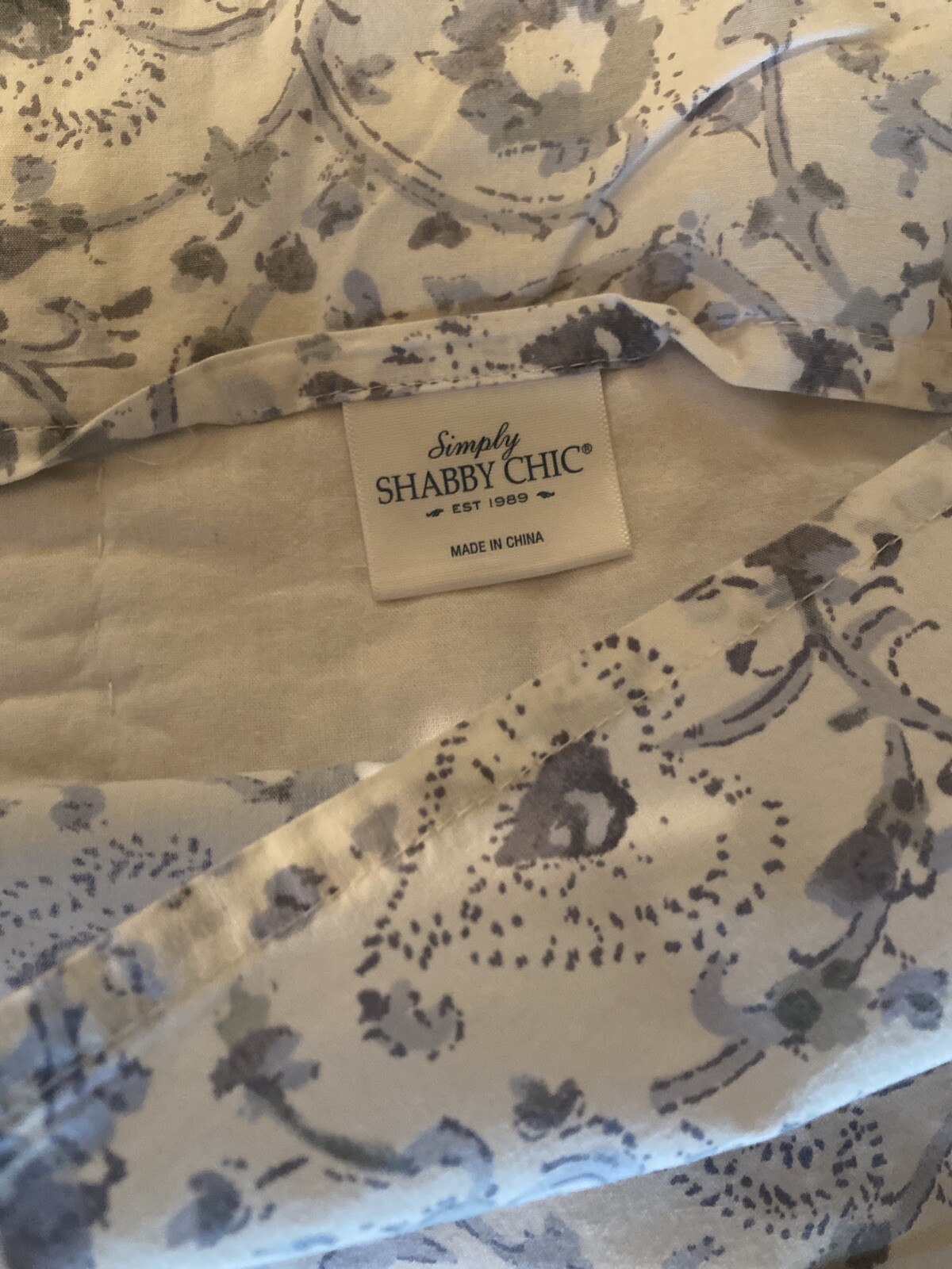 Pair Simply Shabby Chic Blue Bohemian Patchwork Quilted Standard Shams ...