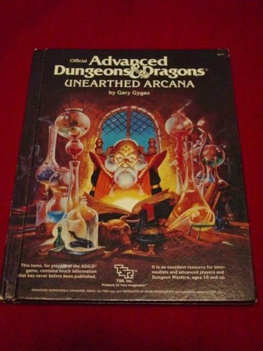 TSR AD&D Advanced Dungeons & Dragons - Unearthed Arcana - 1st Ed ...