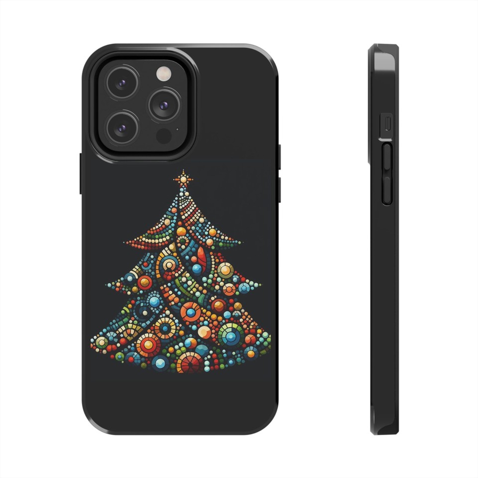 Abstract Mosaic Christmas Tree iPhone and Samsung Tough Phone Cases | eBay