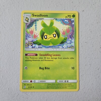 Swadloon 8/236 Sun & Moon Unified Minds Uncommon Pokemon Card 2019 | eBay