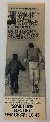 1978 CBS tv movie ad~ SOMETHING FOR JOEY | eBay