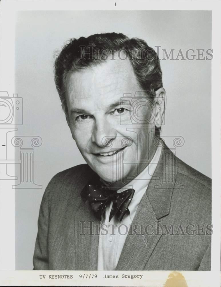 1979 Press Photo Actor James Gregory, Star of "Detective School ...