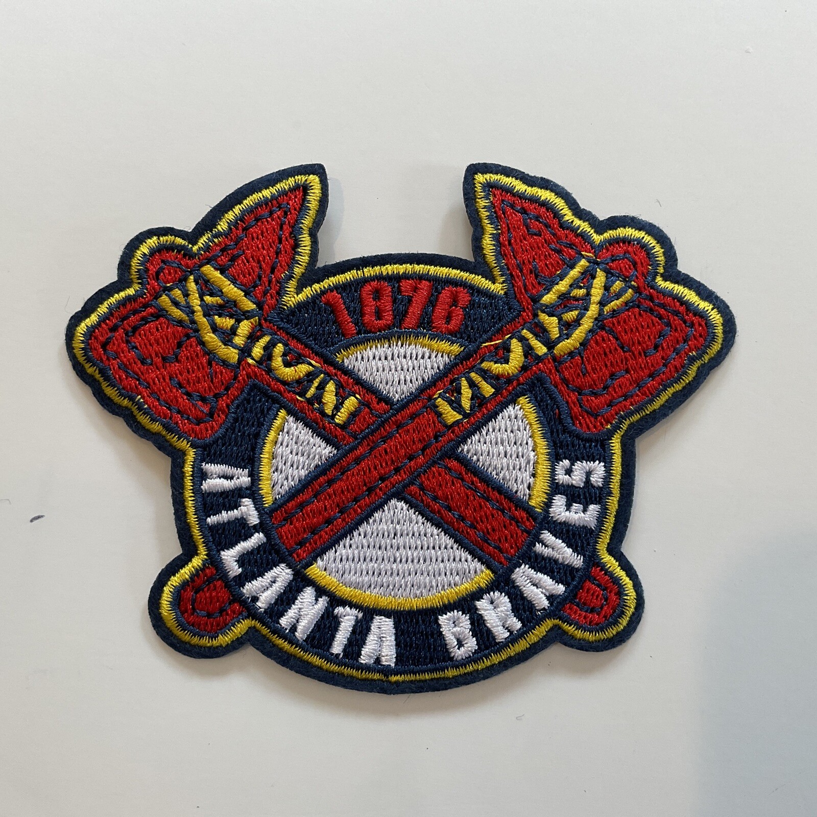 ATLANTA BRAVES MLB Vintage Embroidered Iron On Patch 3.5” x 3” | eBay