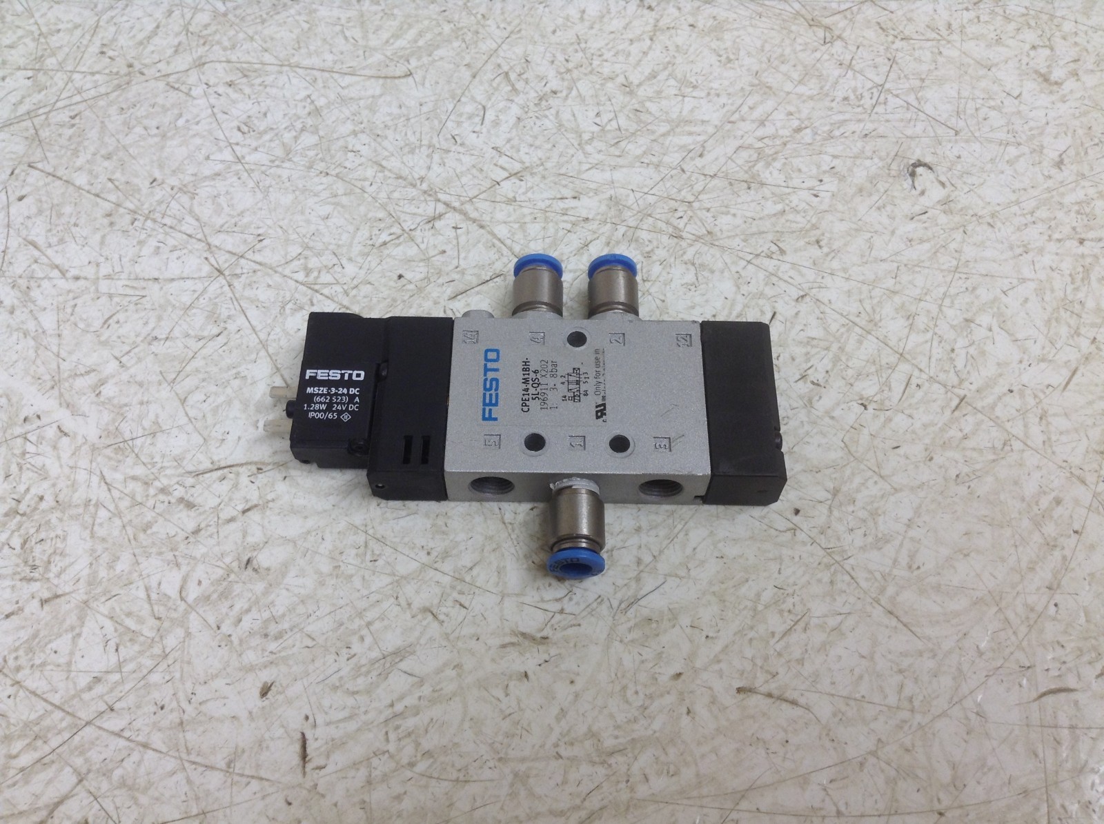 Festo CPE14-M1BH-5L-QS-6 Pneumatic Valve 24 VDC MSZE-3-24DC | eBay