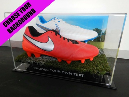 Double Football Boot Display Case - NRL Rugby League Sports Memorabilia ...