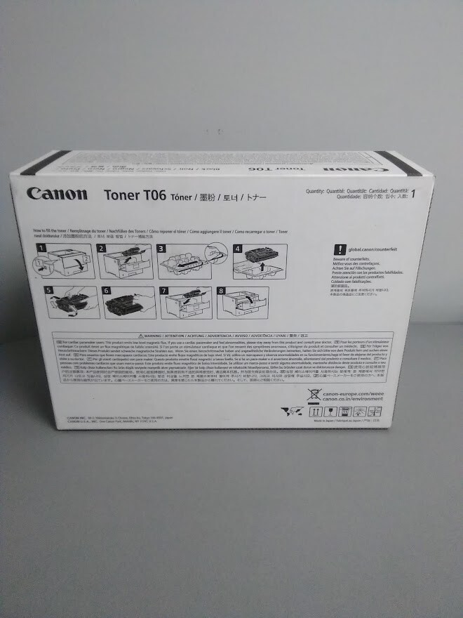 Canon 3526C001AA T06 Black Toner Cartridge ImageRunner 1643P Plus ...