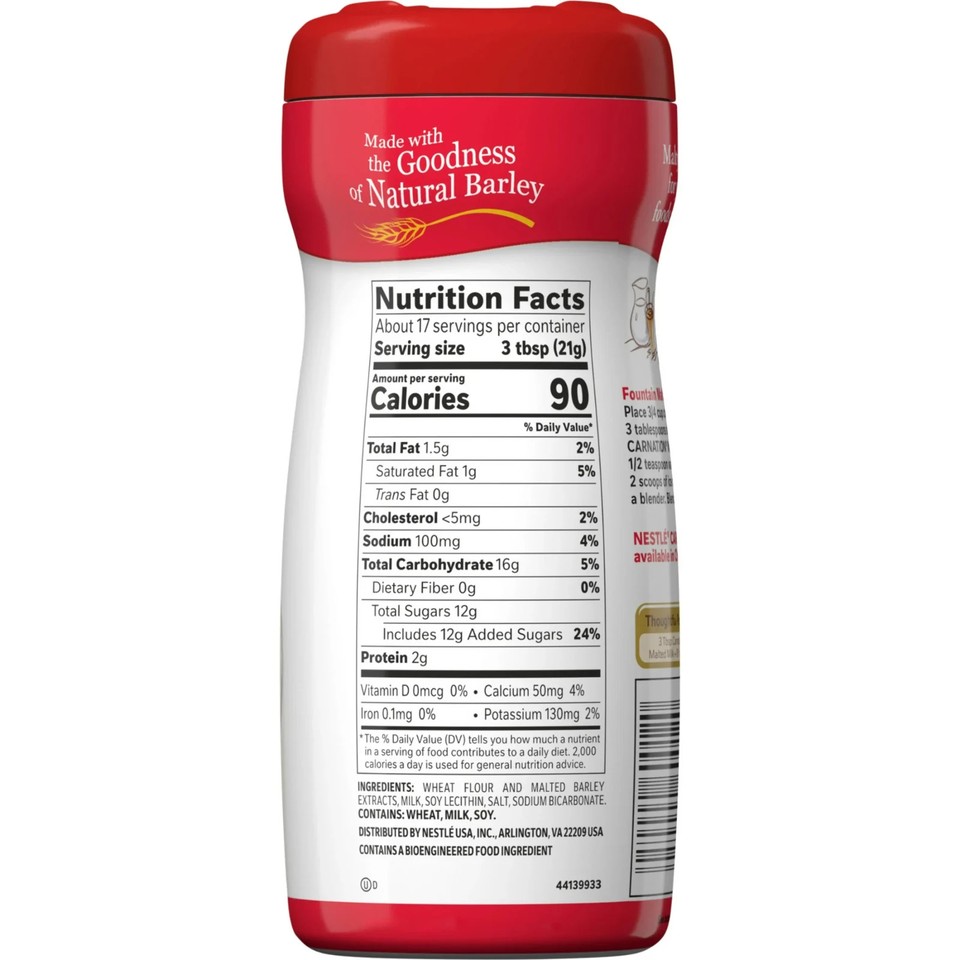 (3 pack) Nestle Carnation Original Malted Milk Powder Mix, 13 oz Malty ...
