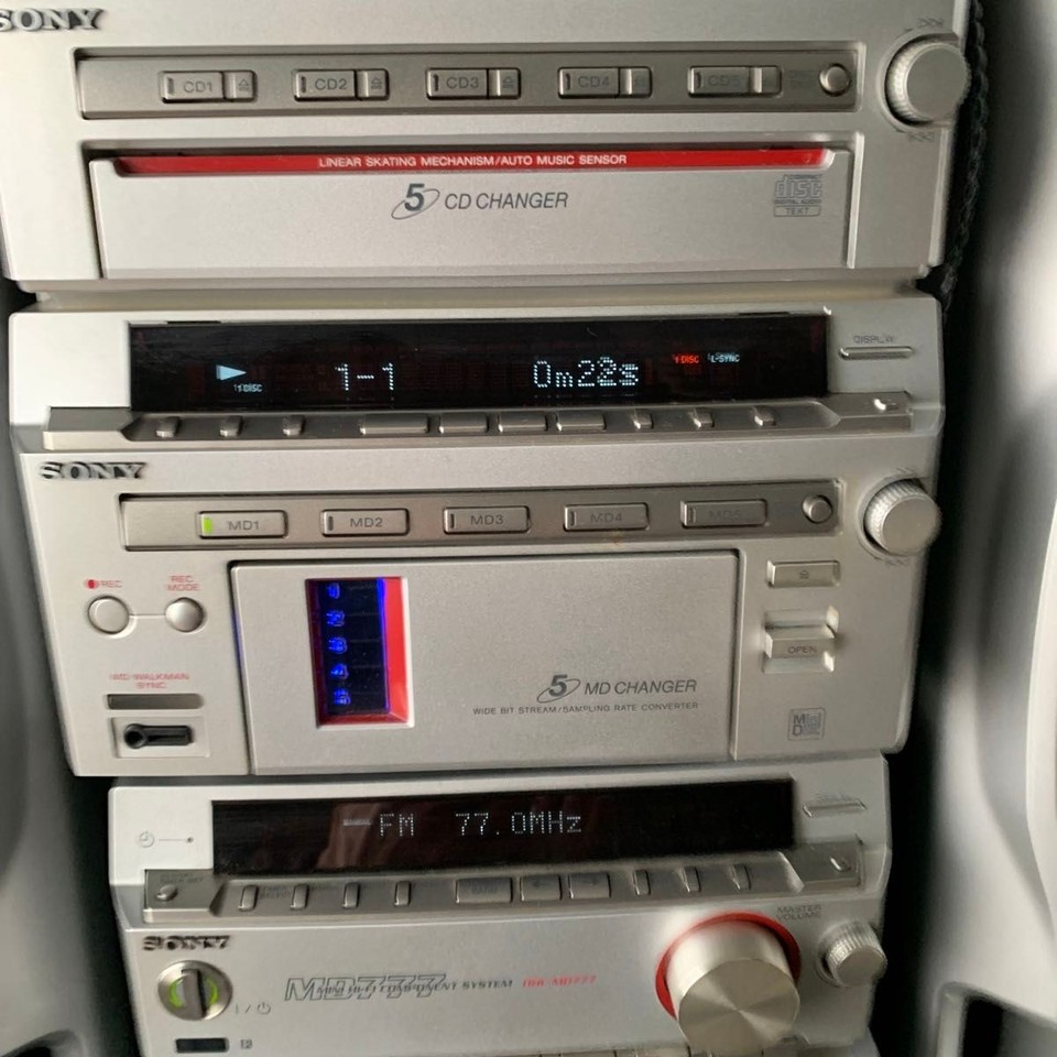 SONY DHC-MD777 Mini Hi-Fi Component Stereo System Serviced Tested ...