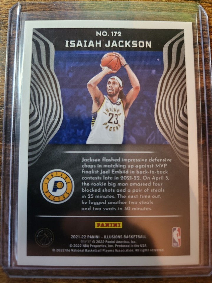 2021-22 Panini Illusions Isaiah Jackson Rookie RC #172 Indiana Pacers ...