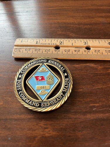 Challenge coin presented by Commanding General/Post Command SGM. BCT ...