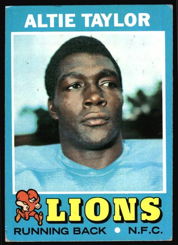 1971 Topps Altie Taylor Rookie #62 Detroit Lions | eBay