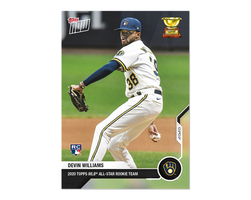 Devin Williams - MLB TOPPS NOW Card RC-07 All star rookie RC AL NL | eBay
