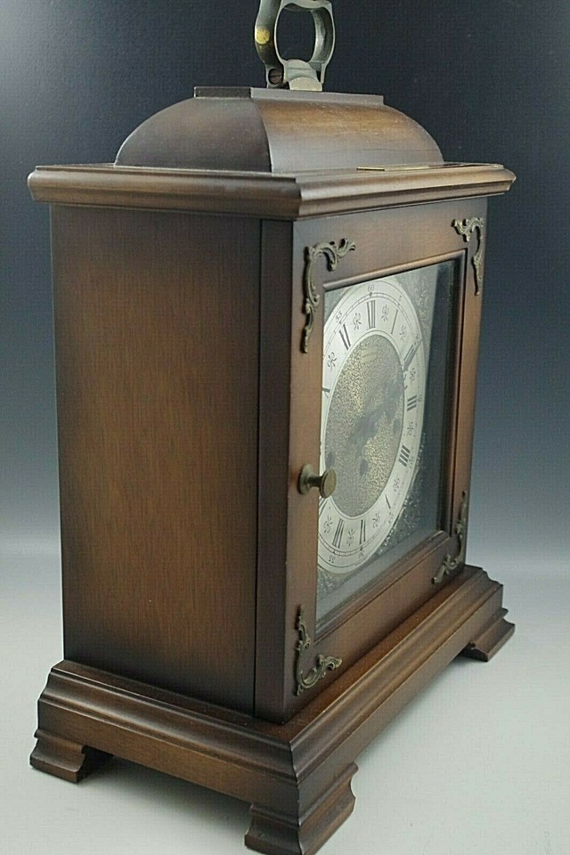 HAMILTON WESTMINSTER CHIME BRACKET MANTLE CLOCK W/KEY 71 340-020 W ...