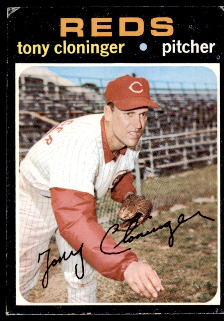 1971 Topps Tony Cloninger #218 Cincinnati Reds VG | eBay