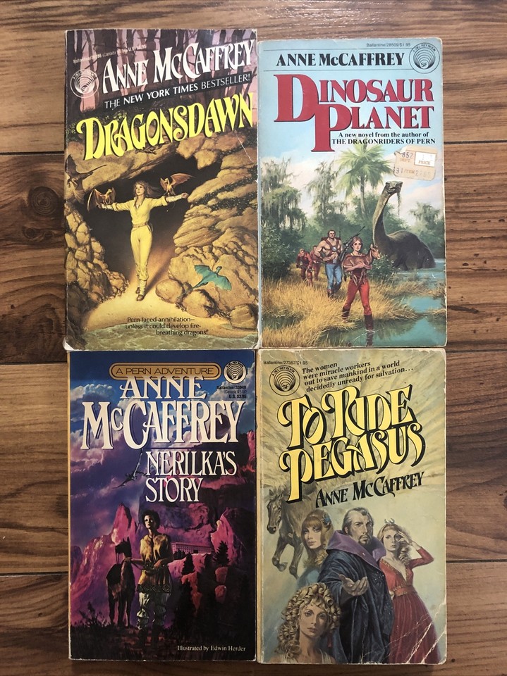 Vintage Lot Of 8 Anne McCaffrey Vintage Science Fiction Book Lot ...