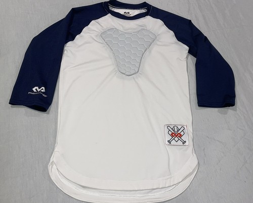 Boys McDavid Hexpad Heart Guard Chest Protector Baseball Shirt 3/4 ...