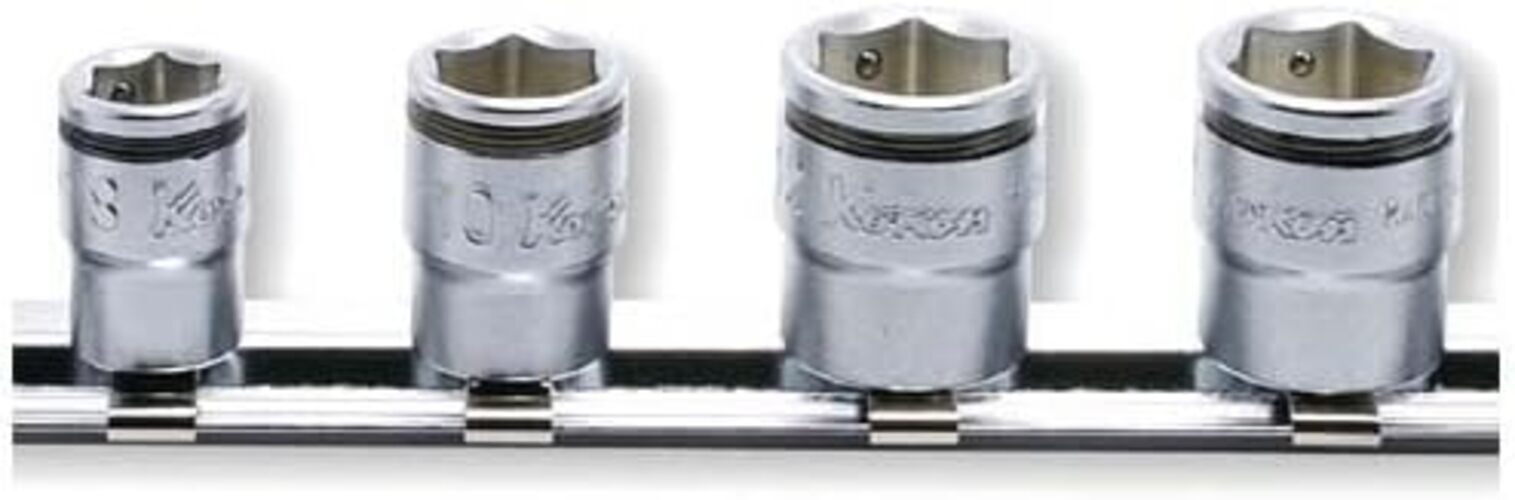Ko-ken 1/4 (6.35mm) SQ. Nut Grip Socket Rail Set 4pcs RS2450M/4 NEW | eBay