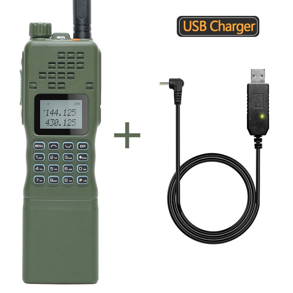 US BAOFENG AR152 15WATT VHF/UHF MILITARY TACTICAL HAM TWO WAY RADIO VOX ...