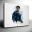 Marvel Avengers / DC Characters paint splatter CANVAS Wall Art Picture ...