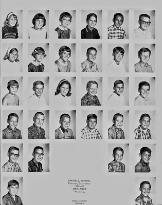 Vintage Old 1966 Class Photo of Students CROWELL SCHOOL in Turlock ...
