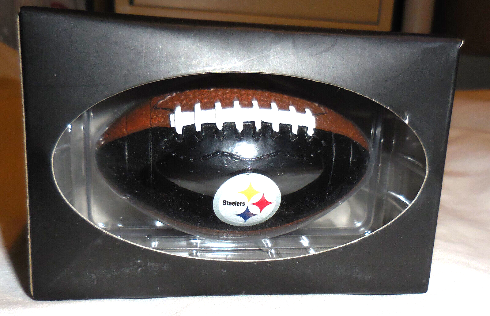1 ad Pittsburgh Steelers Football Ornament Christmas NFL box The memory ...