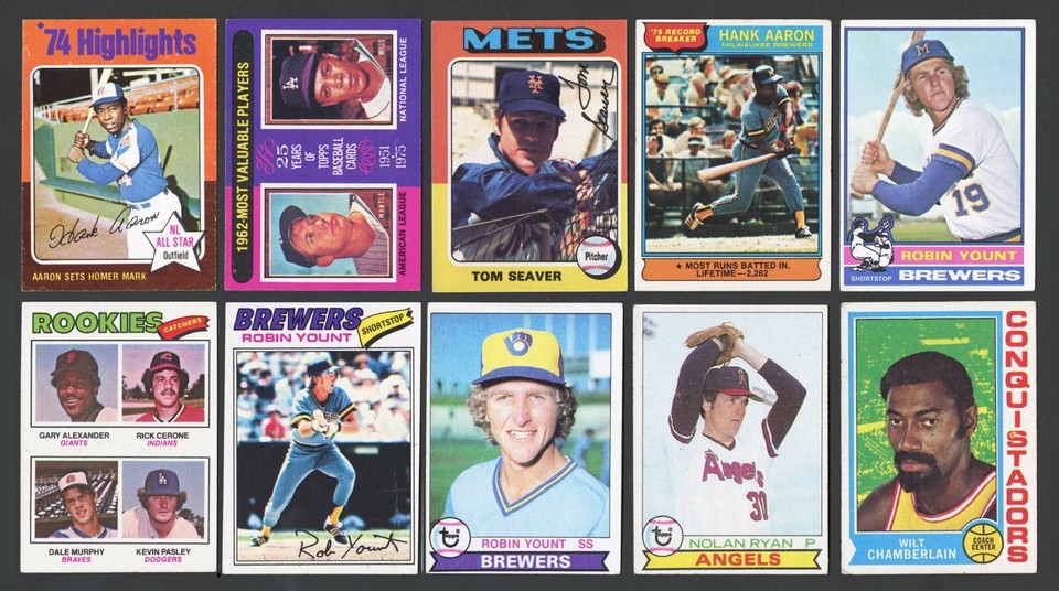 1951-1979 HQ Baseball Cards All Hall of Fame 22 Excellent to NM Mickey ...