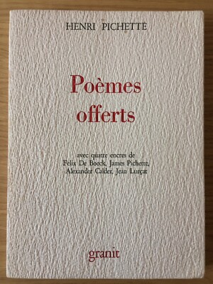 Henri Pichette : Poèmes offerts | eBay
