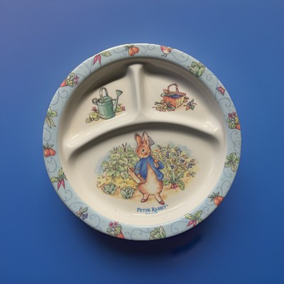 Vintage Eden 1996 Melamine Peter Rabbit Dish Divided Childrens Plate 8 ...