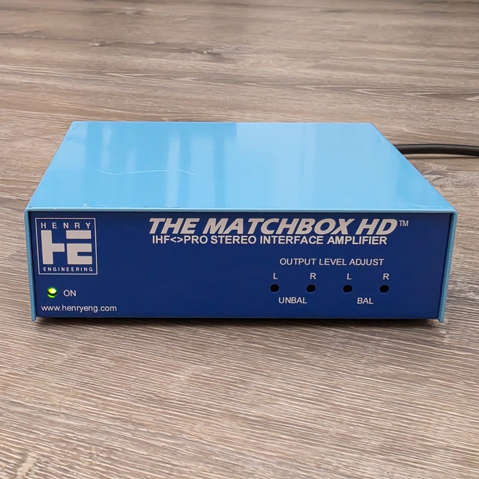 Henry Engineering Matchbox HD Stereo Interface Amplifier - RCA to XLR ...