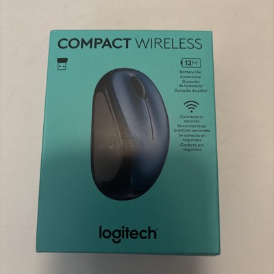 Logitech Compact Wireless Mouse Blue 910-007592 | eBay