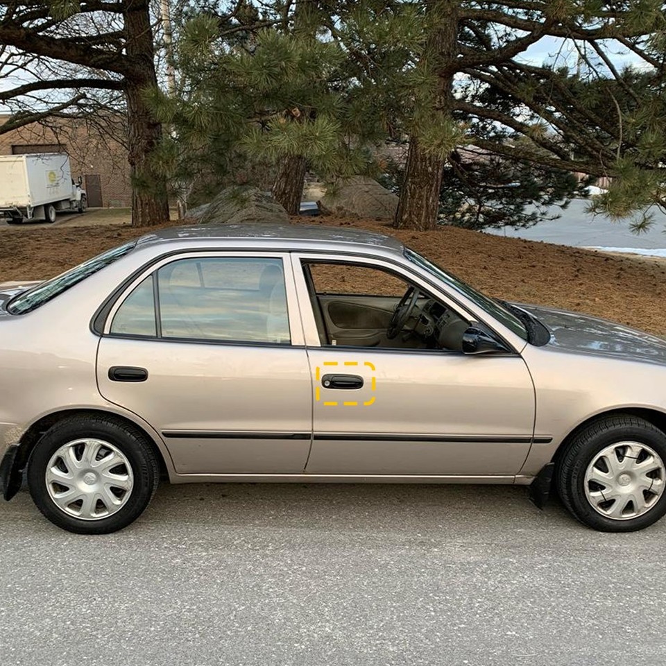Front Right Black Outside Inside Door Handle For Toyota Corolla Chevy ...