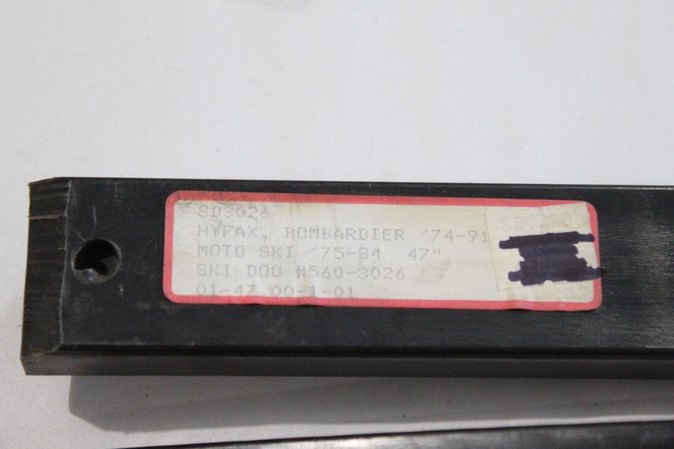 (Pair) Garland BLACK Hyfax Slides 01-4700-1-01-01 Profile 1 Skidoo 47 ...