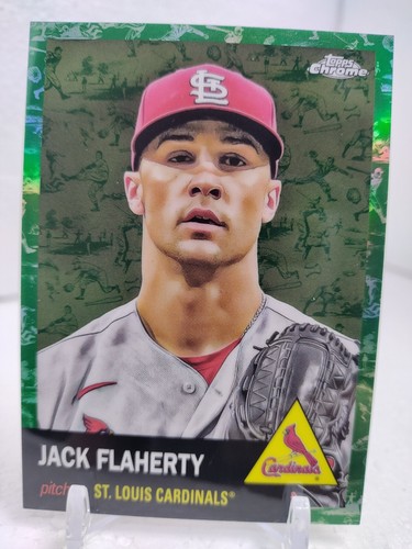 JACK FLAHERTY #/199 Toile White/Green Refractor 2022 Topps Chrome ...
