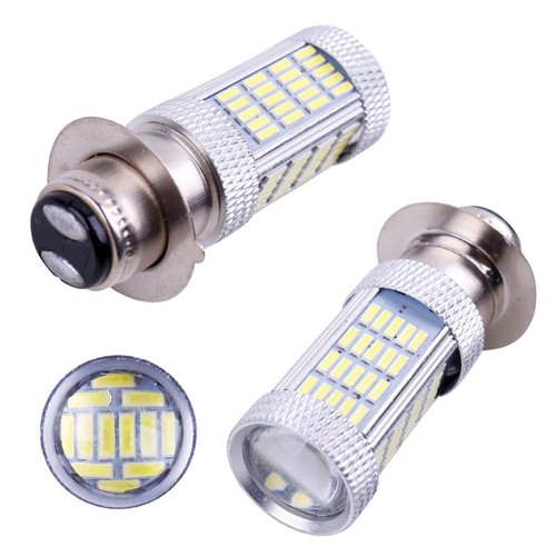 2x P15D 4014 H6M 7000K 12V 92smd LED Headlight Projector Motorcycle Hi ...